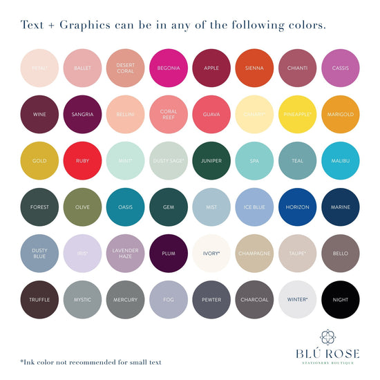 Aubrey Color Block Save the Dates | Blú Rose