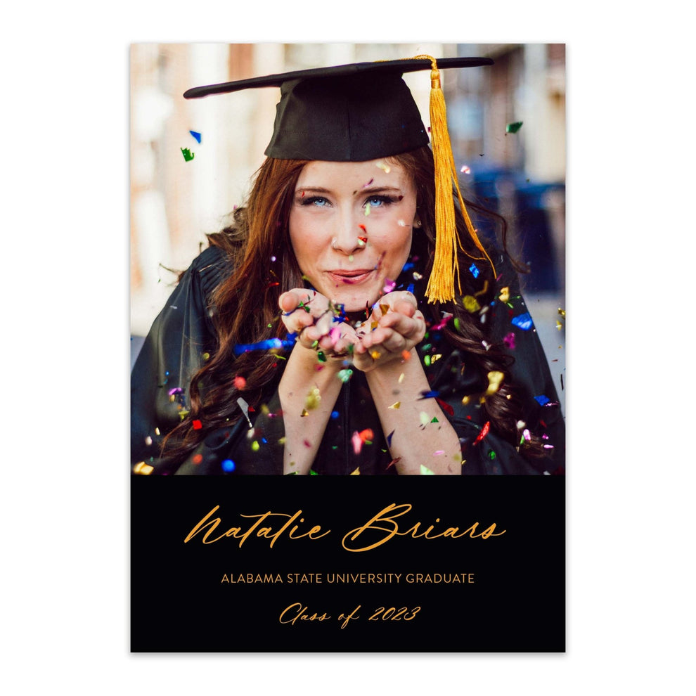 Confetti Graduation Announcements | Blu Rose Designs – Blú Rose