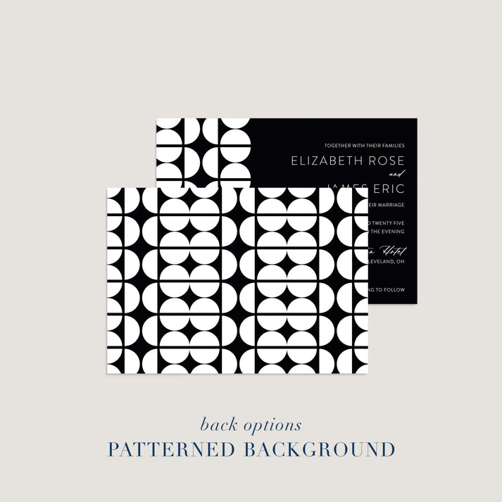 Geometric Elizabeth Wedding Invitations | Blú Rose