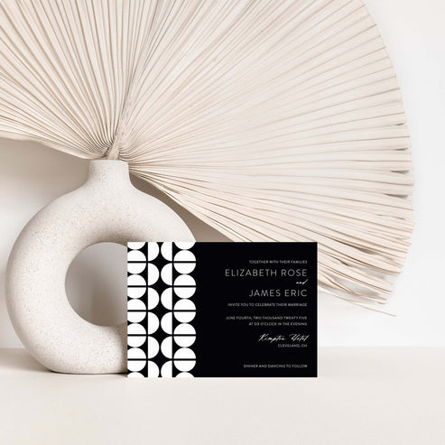 Geometric Elizabeth Wedding Invitations | Blú Rose