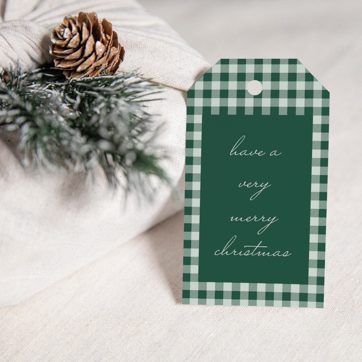 Holiday Plaid Gift Tags | Blú Rose