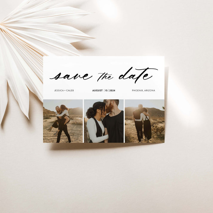 Minimal Save the Dates | Add Your Photos | Blú Rose Designs