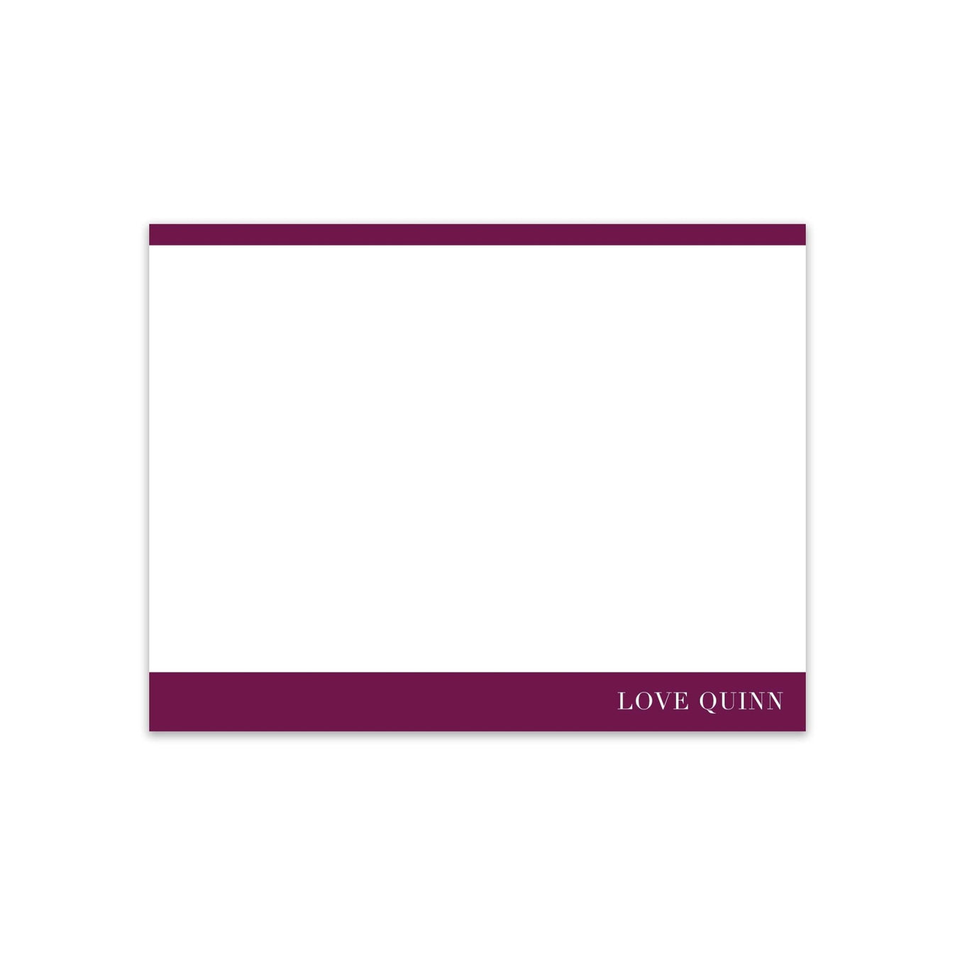 Personalized Mod Border Notecards | Blú Rose Designs