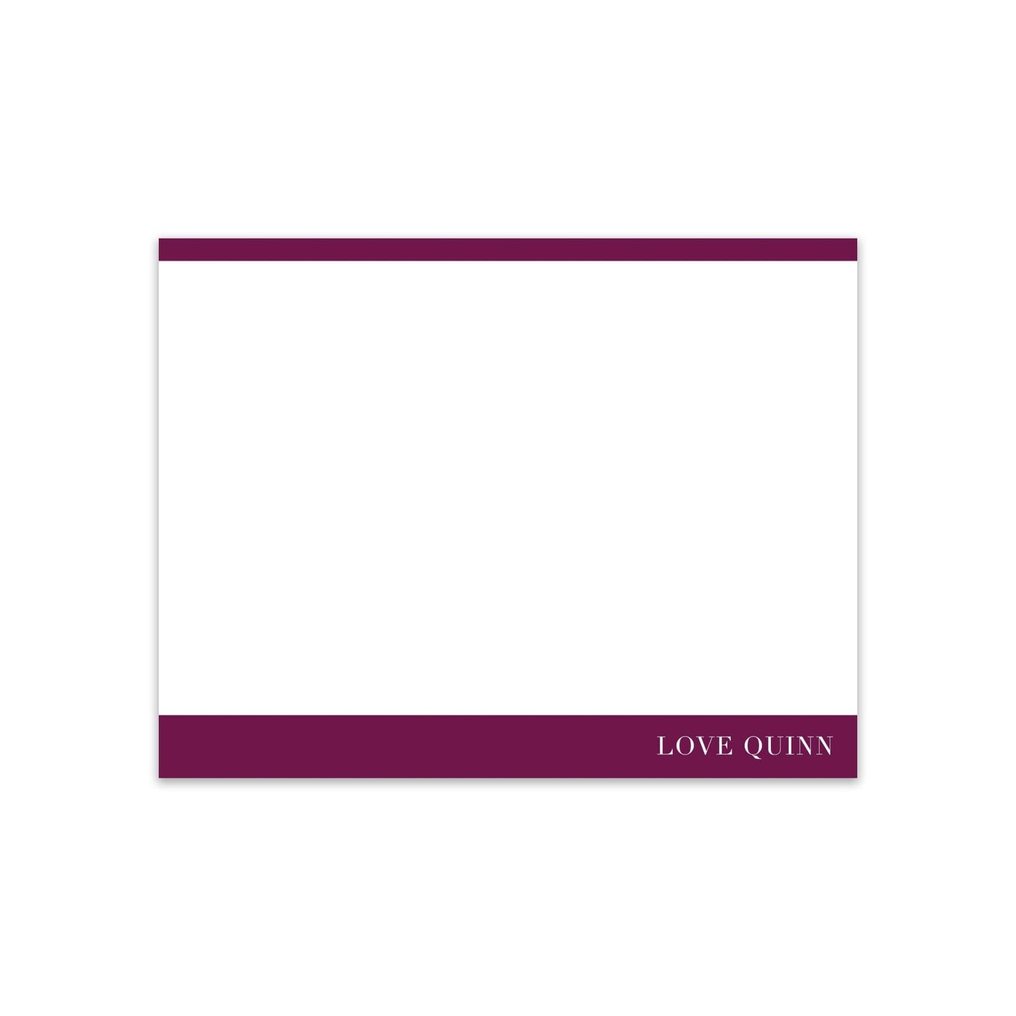 Personalized Mod Border Notecards | Blú Rose Designs