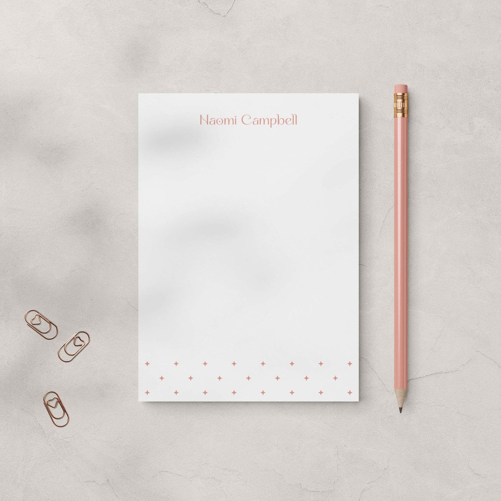 Personalized Naomi Star Notepad | Blú Rose Designs