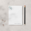 Personalized Simple Floral Notepad | Blú Rose Designs