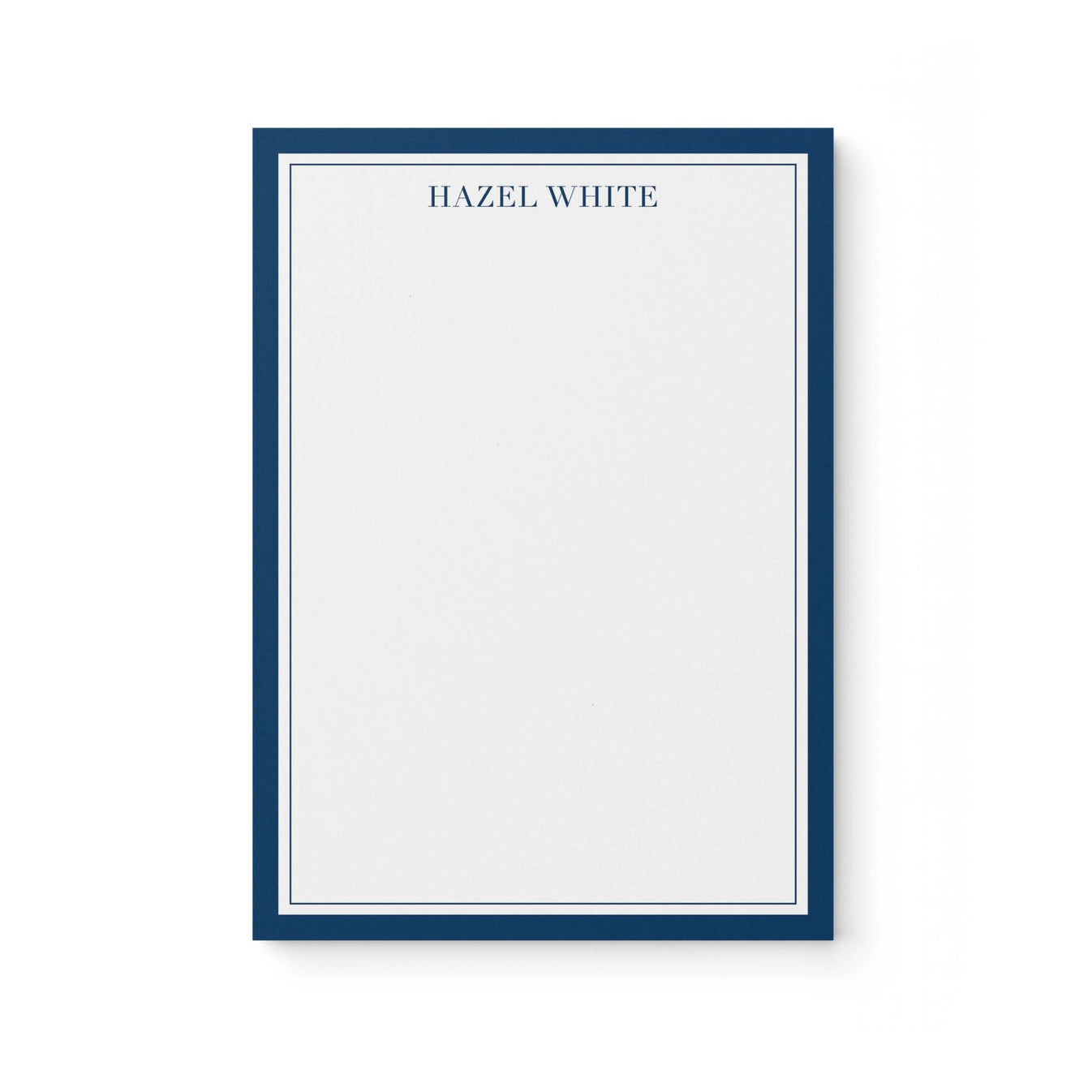 Personalized Traditional Border Notepad | Blú Rose Designs
